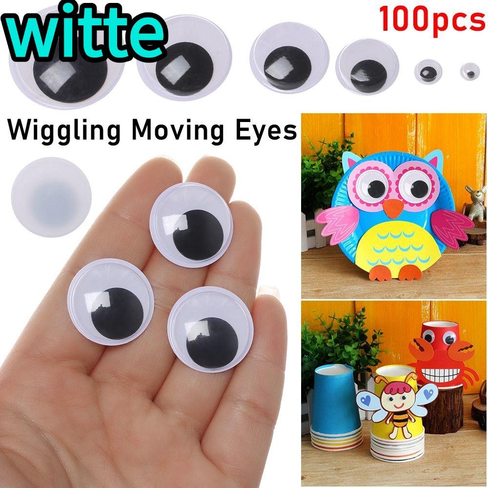 WITTE 100pcs/bag Wiggling Moving Eyes Kids Toys Cute Black Plush Panda ...