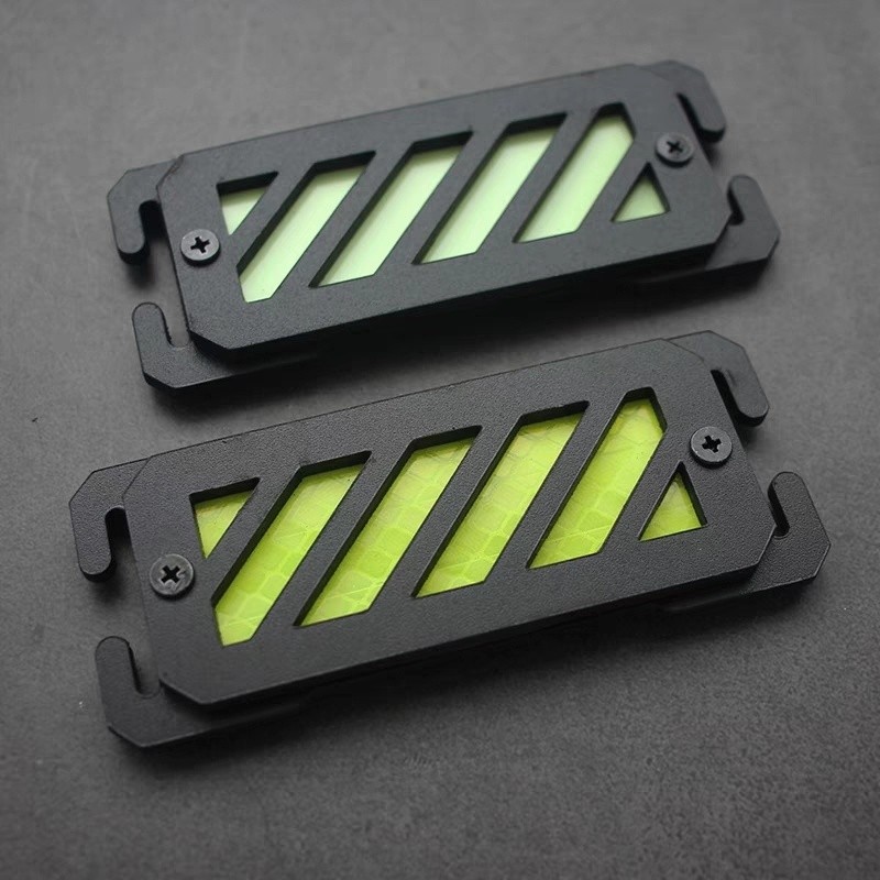 Tactical Accessories Reflective Warning Sign Molle Identification Strip ...