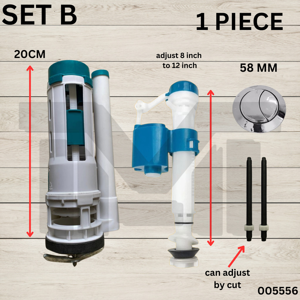 20CM Full Set One Piece Toilet Water Tank Valve Toilet Water Tank Flush ...