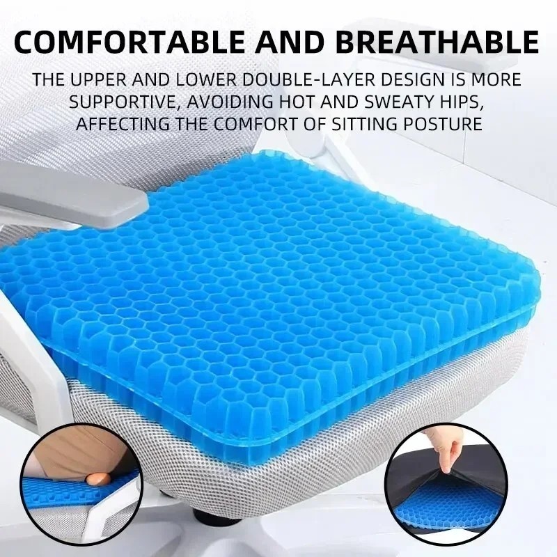 Soft Gel Cushion Car Sit Cushion Egg Sitter Ice Cool Pad Car Office ...