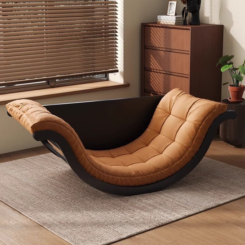 Moon Boat Rocking Chair Reclining Chair Adult One-Piece Dual-Use Table ...