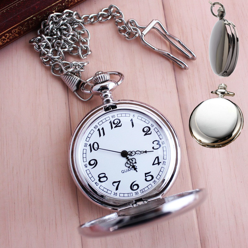 Retro One Piece Pocket Watch For Men With Necklace Chain Vintage ...