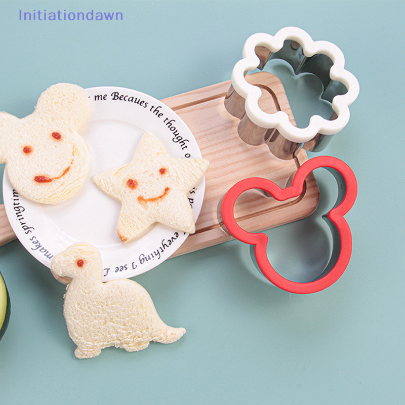[Initiationdawn] Sandwich Cutters Plastic Stainless Steel DIY Cartoon ...