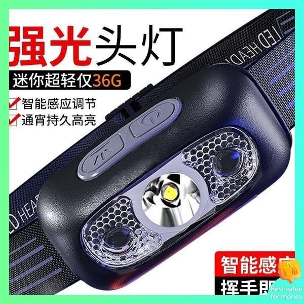 lampu suluh kepala lampu suluh led Lampu depan, cahaya yang kuat, boleh dicas semula, ultra ...