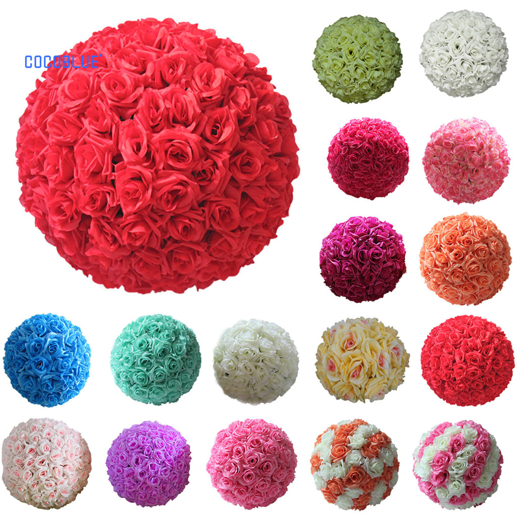 Cocoblue Rose Flower Balls Romantic Realistic Rose Blossoms Plastic ...