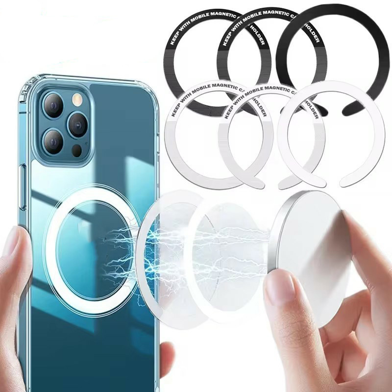 1/3Pcs For Phone Magnetic Stainless Steel Ring - Mobile Phone Holder ...