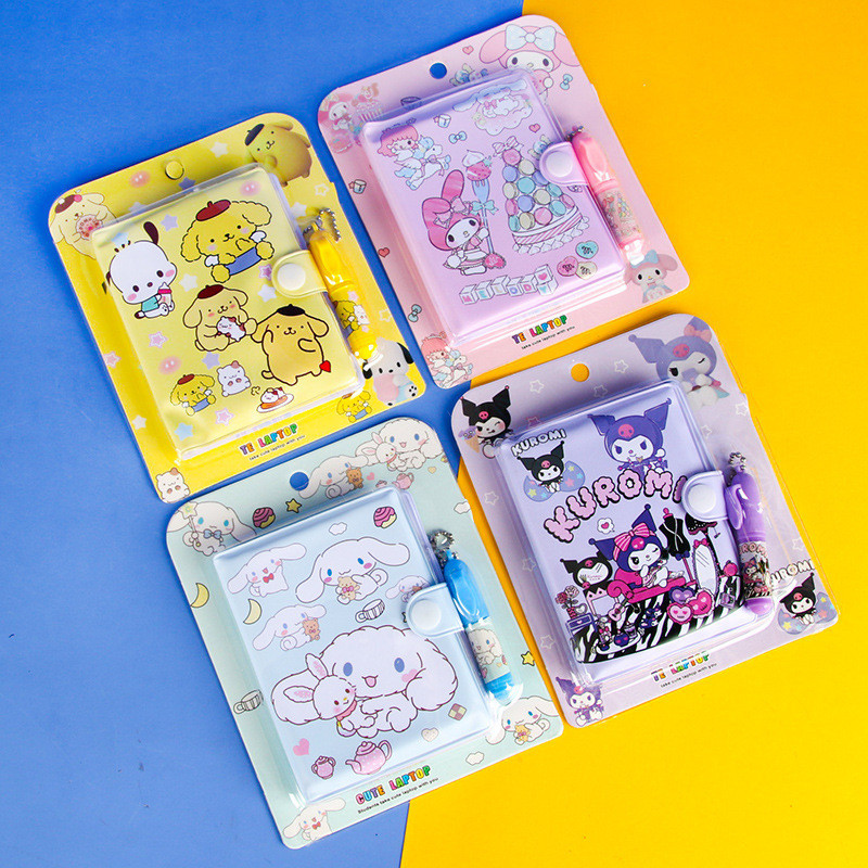 Sanrio Mini Notebook and Pen Set Student Cute Pocket Notepad Gift Diary ...