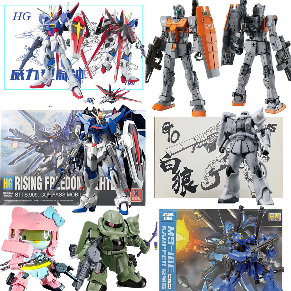 Hg RGM-79 GM Gundam Force Impulse Eagle Model Hg Rising Freedom Kampfer ...