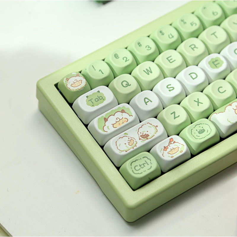Puffy Sheep PBT Dye-Sub MOA Custom Keycap Set for Mechanical Keyboard ...