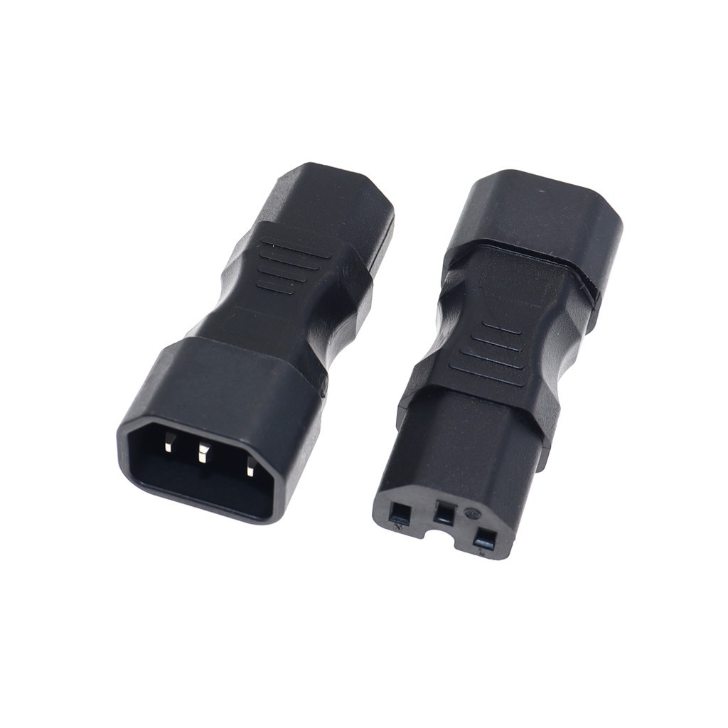 IEC 320 C14 Male to C15 Kettle Plug Female Power adapter 10A 250V 3Pole ...