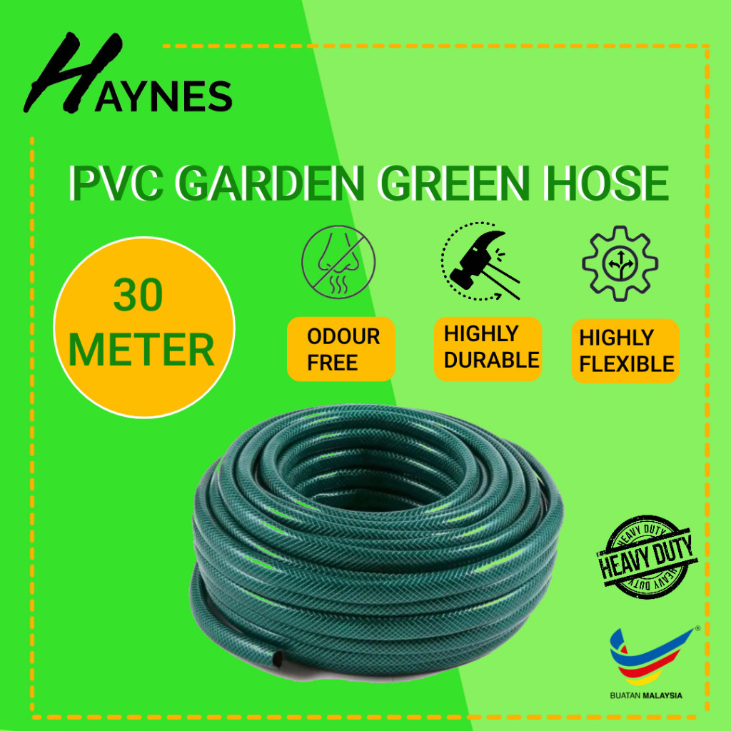 🔥OFFER🔥 HAYNES Heavy Duty 2.5MM Reinforced PVC Flexible Garden Hose PVC ...