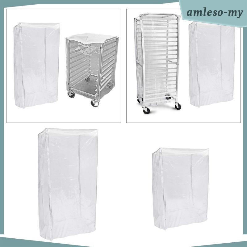 [AmlesoMY] Bun Pan Rack Cover Dustproof with Zippers Sheet Pan Rack ...