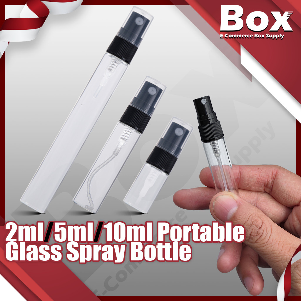 5/10ml Travel Spray Bottle Portable Glass Spray Bottle Botol perfume ...