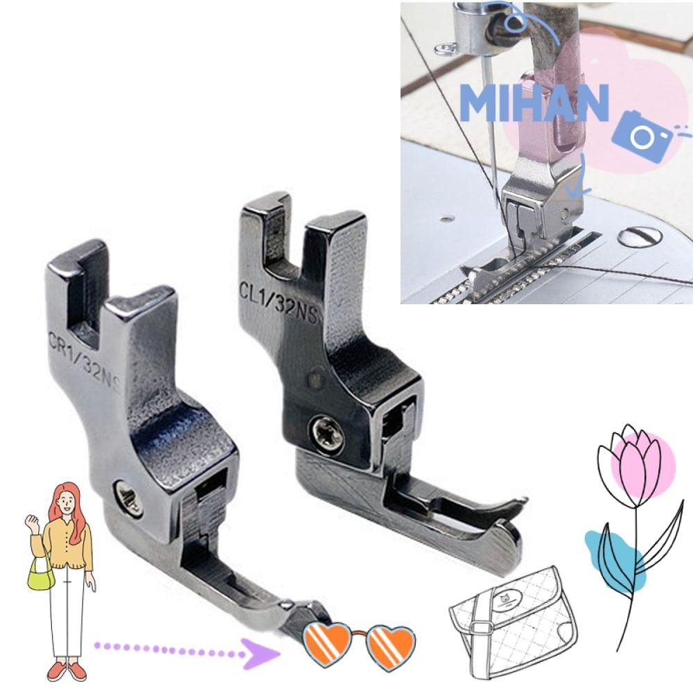 MIHAN Lockstitch Sewing|Feet, Left/Right Edge Narrow Type Guide Presser ...