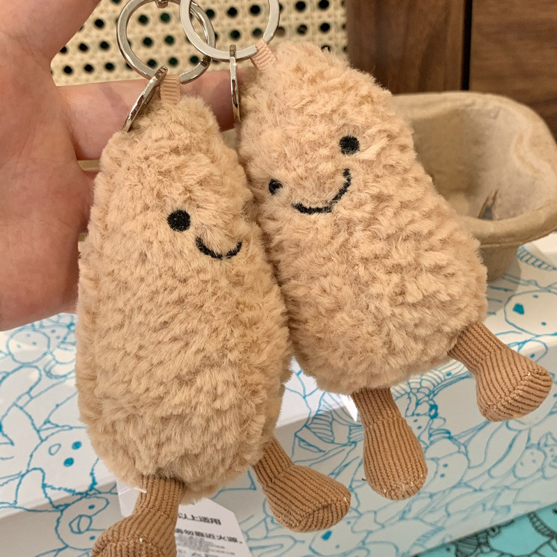 JELLYCAT Amuseables Peanut Bag Charm Cute Pendant Keychain | Shopee ...