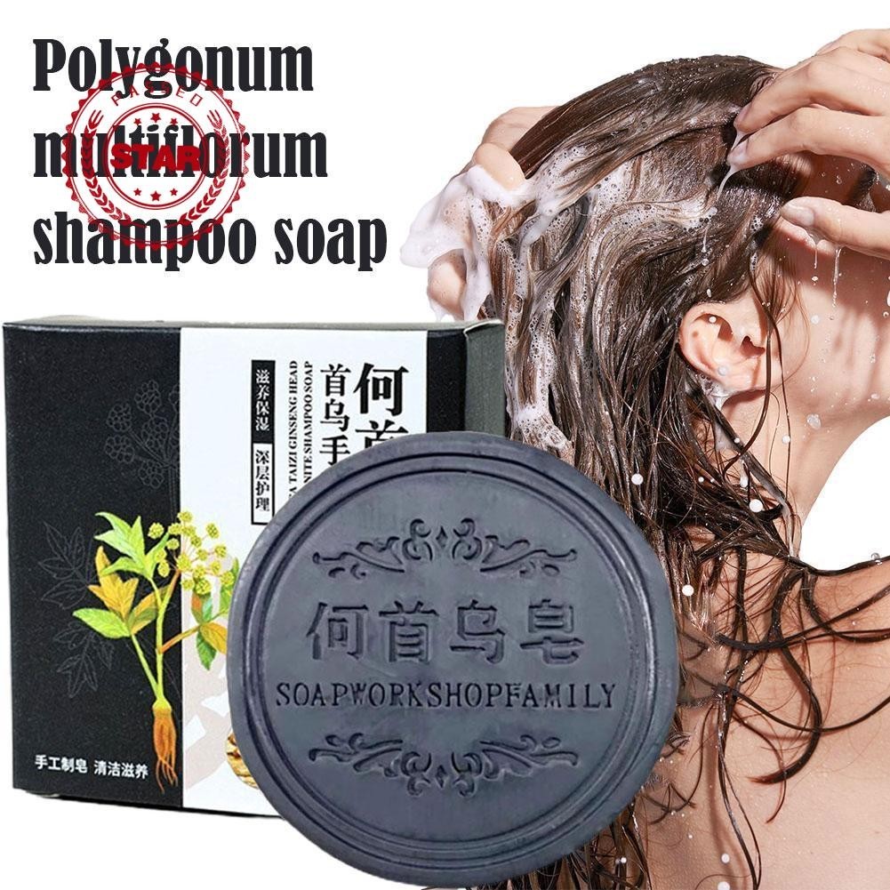 Hair Soap Shampoo Polygonum Multiflorum Black Hair Soap D4F3 | Shopee ...