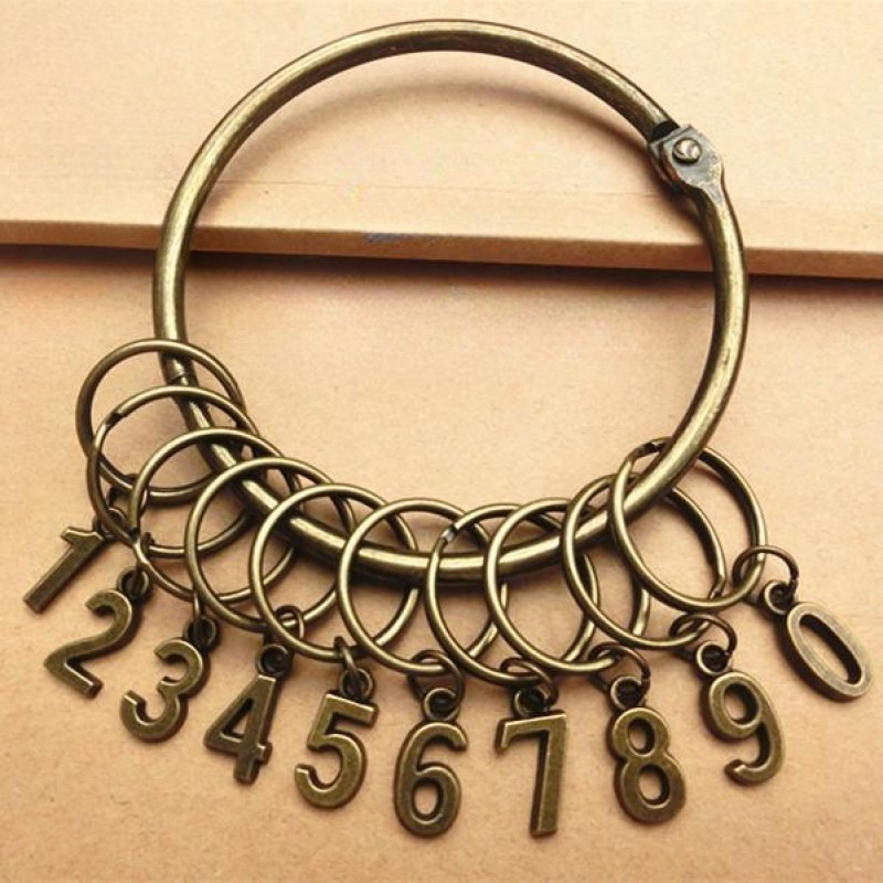 Retro Keychain Thickened Keyring Ring Key Drive Large Keychain ...