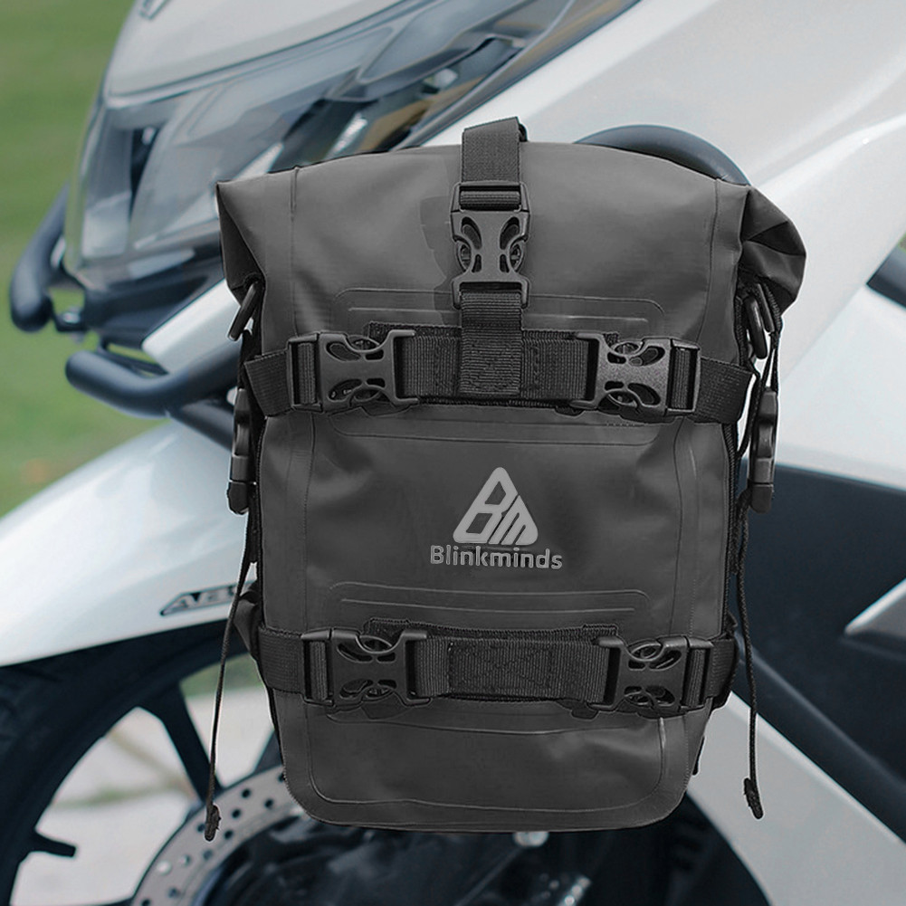 Motorcycle Bumper Bag Waterproof 8L Moto Saddle Pannier Bag Frame Crash ...