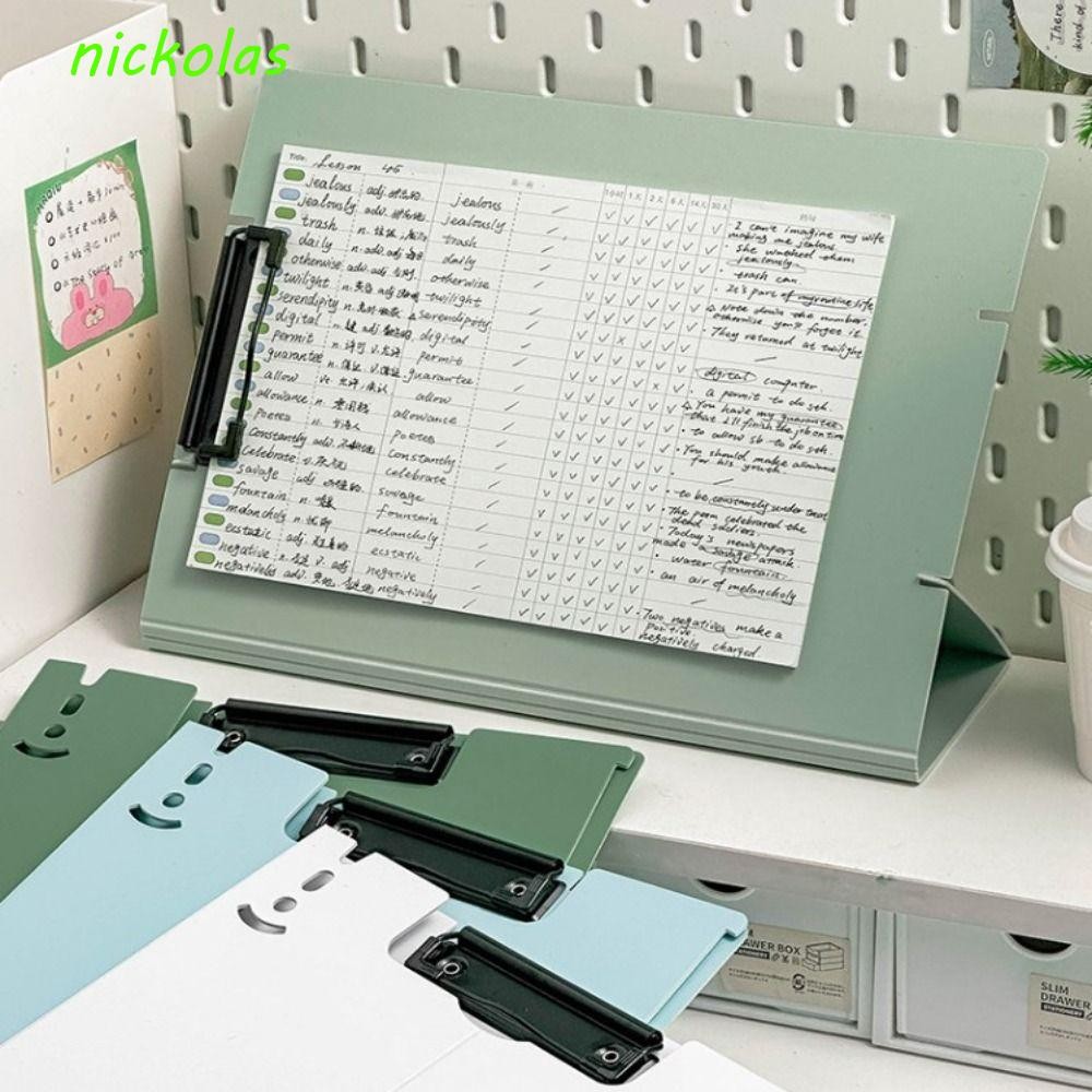 NICKOLAS A4 Board Clip Folder, Writing Pad Folding Stand File Folder ...