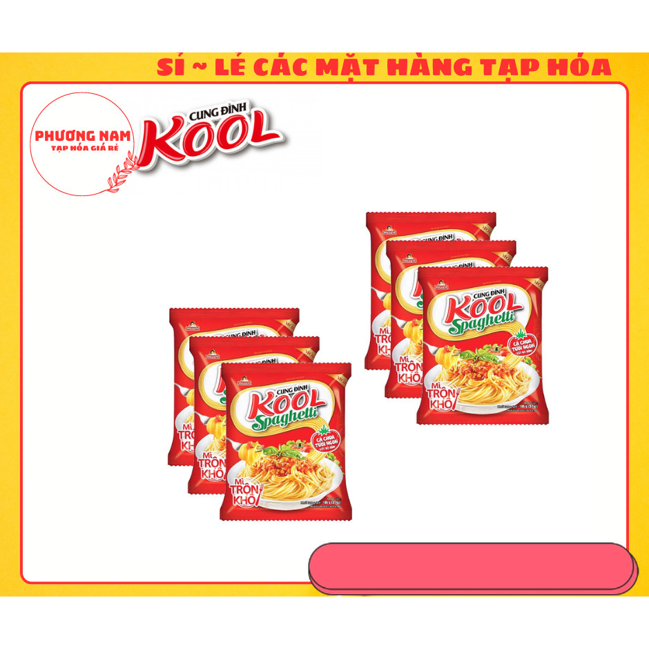 Combo 6 PACKAGES OF SPAGHETTI MIXED NOODLES WITH ROYAL BEEF TOMATO SAUCE KOOL | Shopee Malaysia