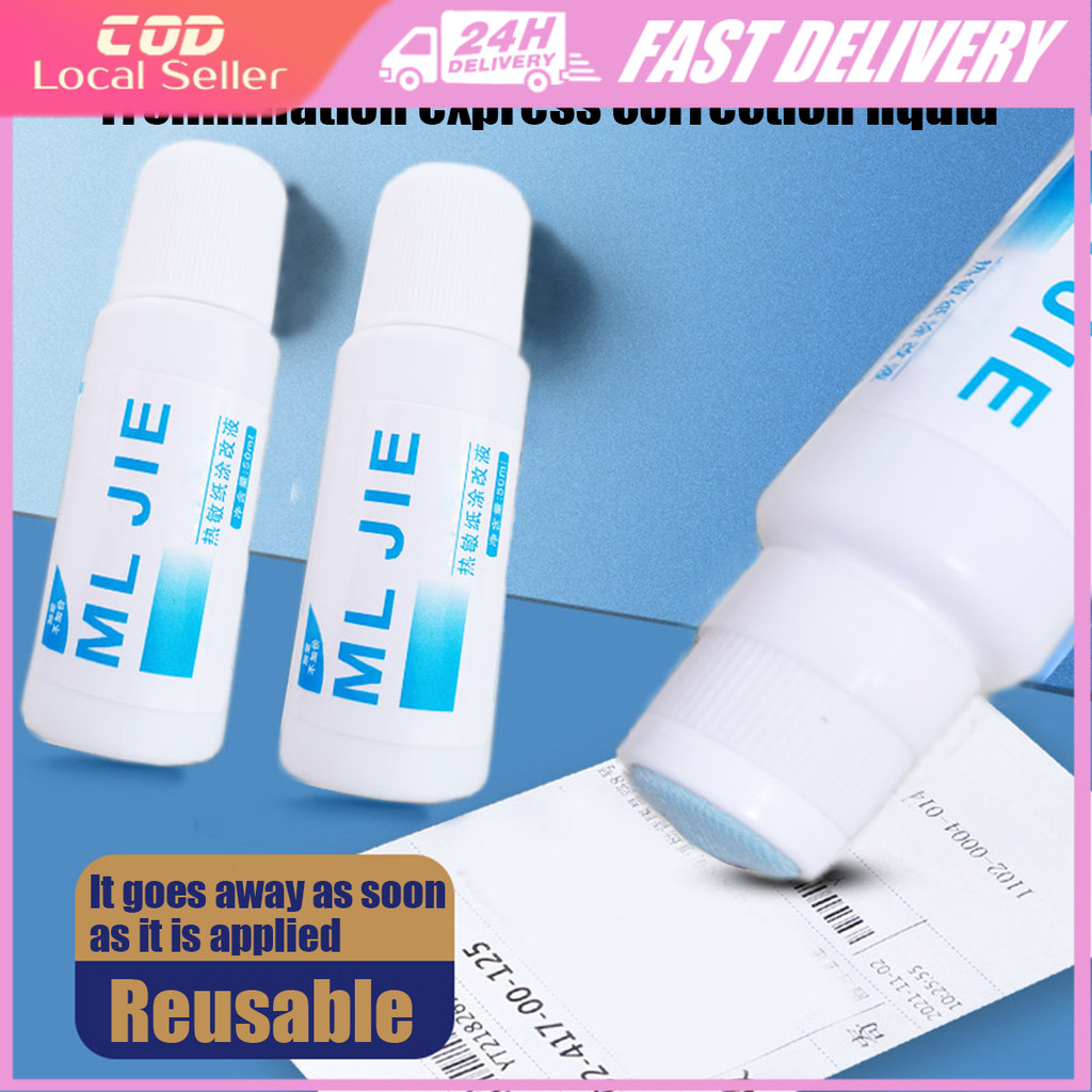 Thermal Paper Correction Fluid Remove Parcel Details on Waybill Eraser ...