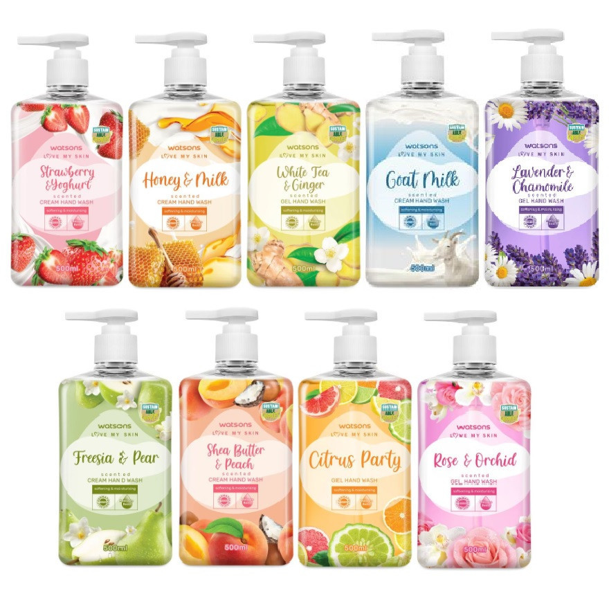 Watsons Watson Gel Hand Wash/Hand Soap Cream Gel 500ml | Shopee Malaysia