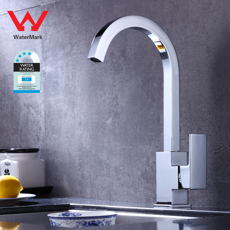 Haijun March Expo Australian Water Mark Square Gooseneck Pull Down Kitchen Mixer Tap Faucet ...