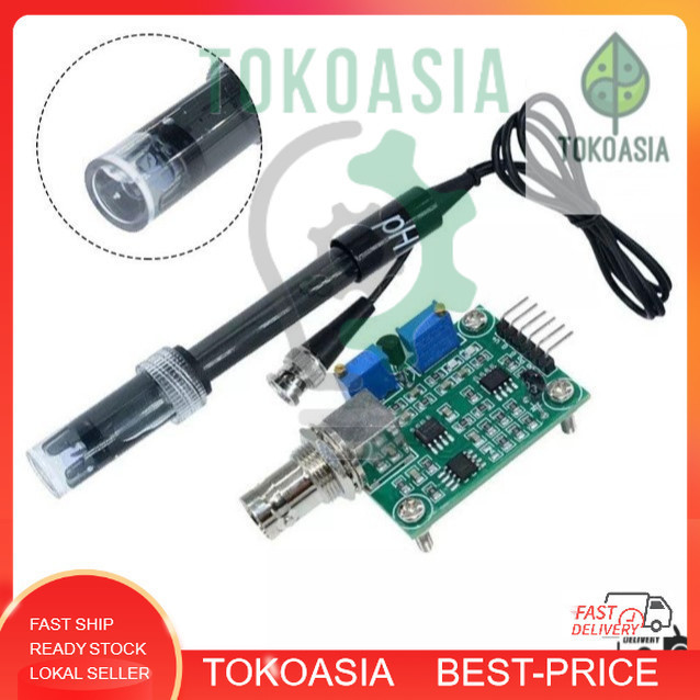 Ph Sensor Electrode Probe Bnc Ph Value Detect Reading Module Arduino