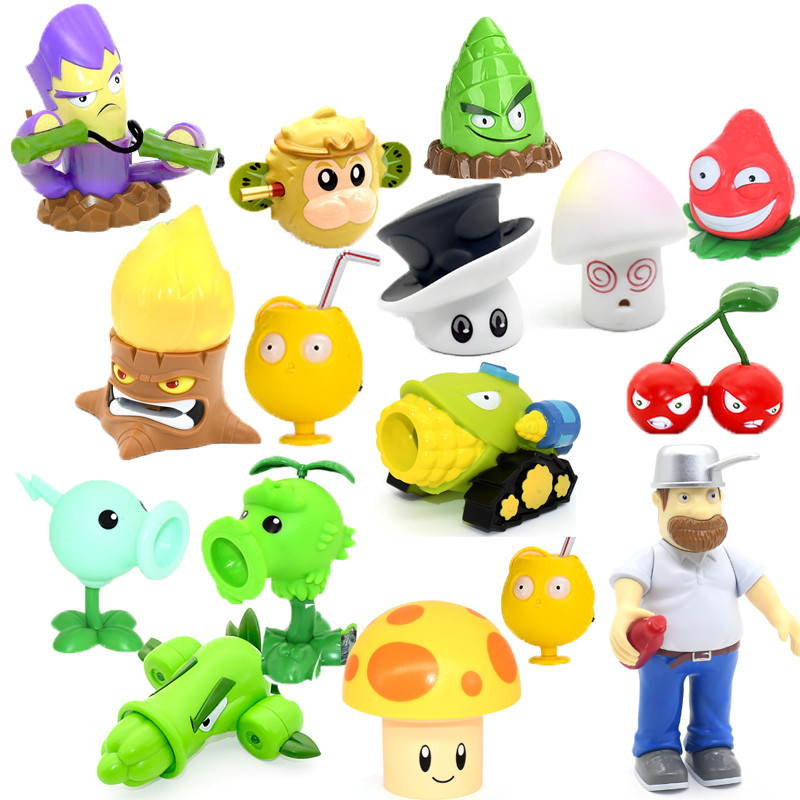 Plants vs. Zombies Toy Sound and Light Doll Model Ejection Battle Toys ...