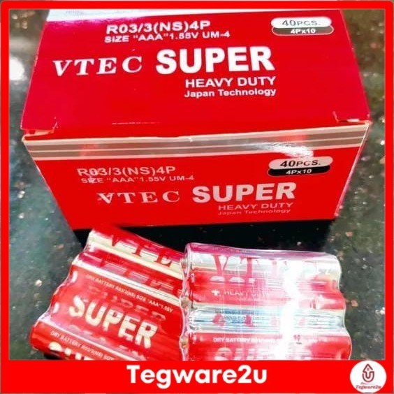 VTEC Super Heavy Duty Battery 1.55V | Shopee Malaysia