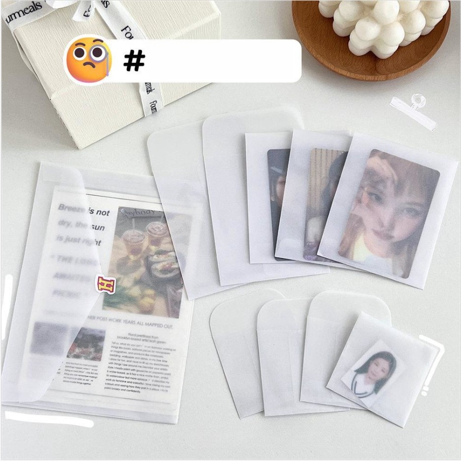 [F]Translucent envelope small envelope packaging, Sulfuric acid paper ...