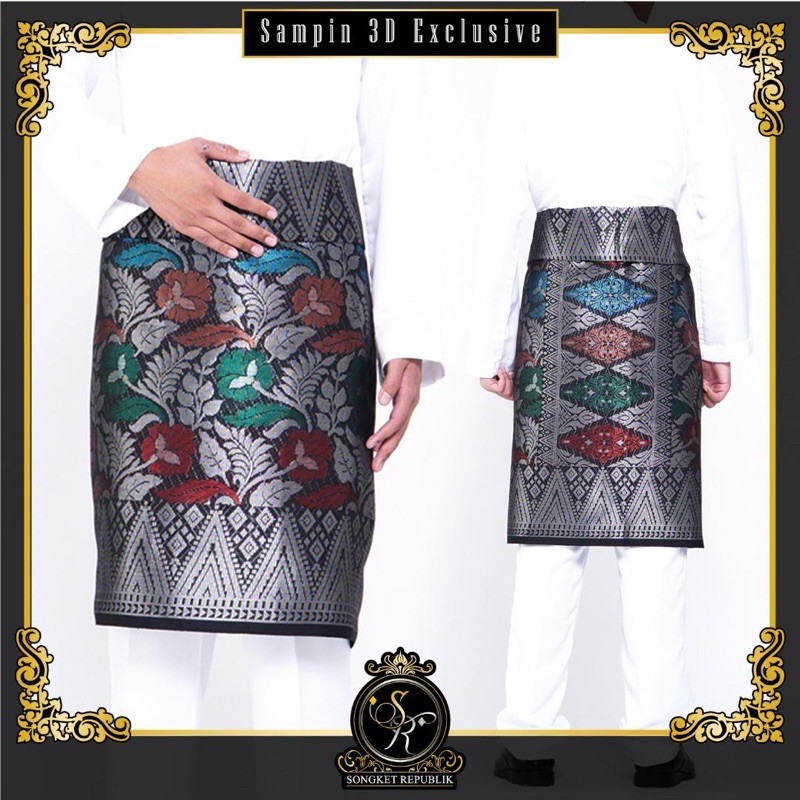 SONGKET REPUBLIK SAMPIN ASLI 3D EXCLUSIVE HOT SELLING MURAH SAMPING ...