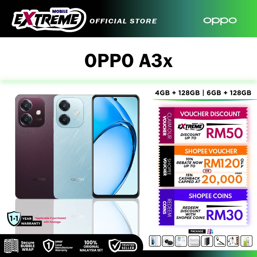 OPPO A3x [4GB RAM 64GB ROM] [4GB RAM 128GB ROM] [6GB RAM 128GB ROM ...