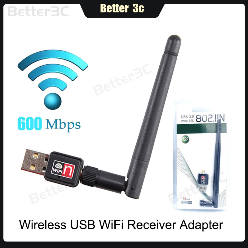 【Better 3C】Wireless USB 600Mbps WiFi Receiver Adapter 2.4Ghz for ...