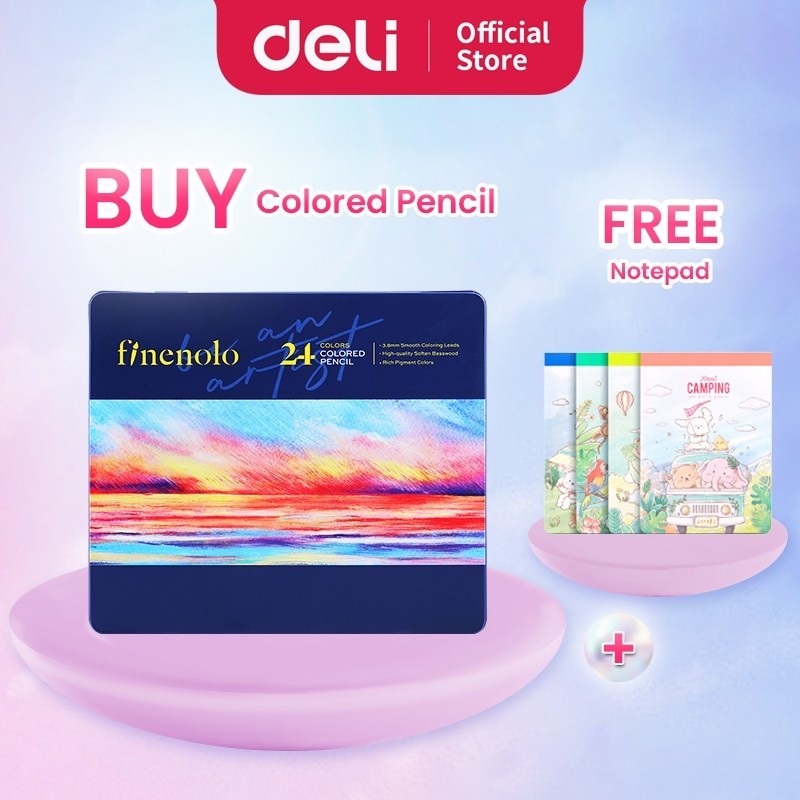 Finenolo Deli Color Pencil/Hybrid Color Pensol/Deli Colored Pencil ...