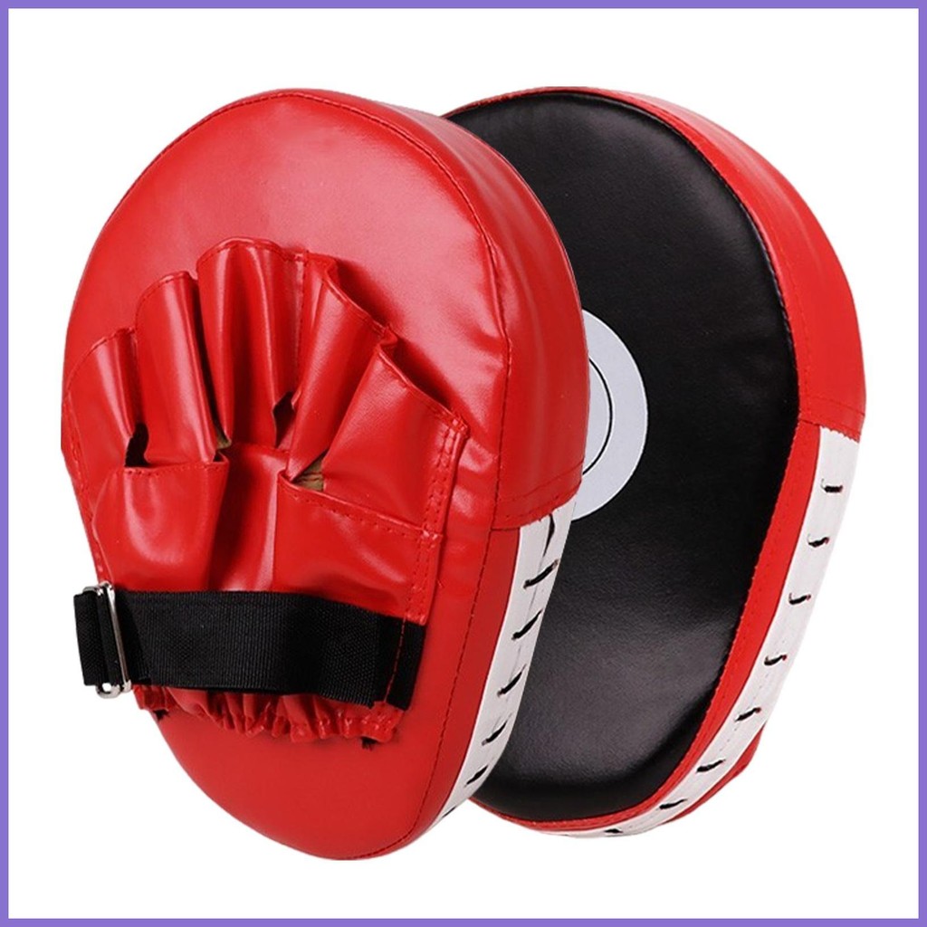 Punching Mitts PU Leather Curved Boxing Target MMA Pads Strike Pad ...