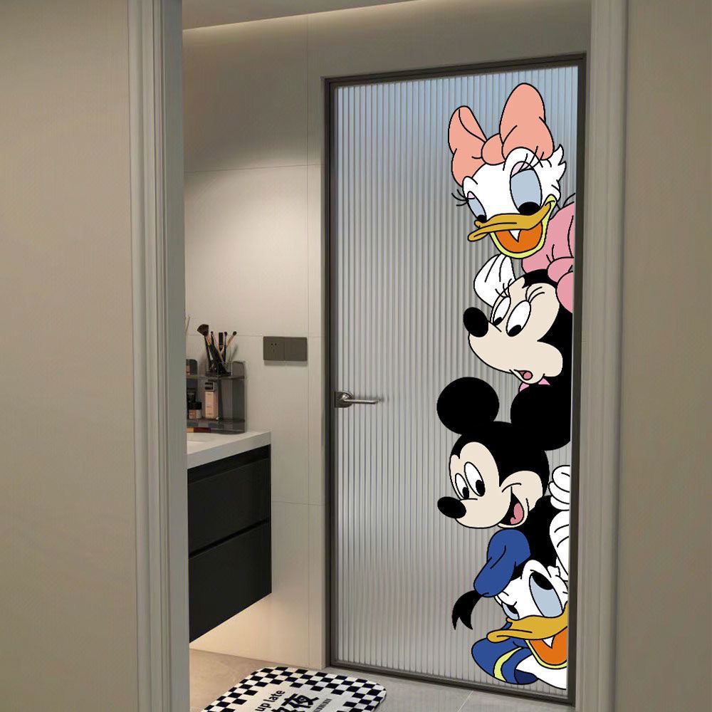 Mickey Mouse Cartoon Sticker Paper-Cut for Window Decoration Glass Door ...