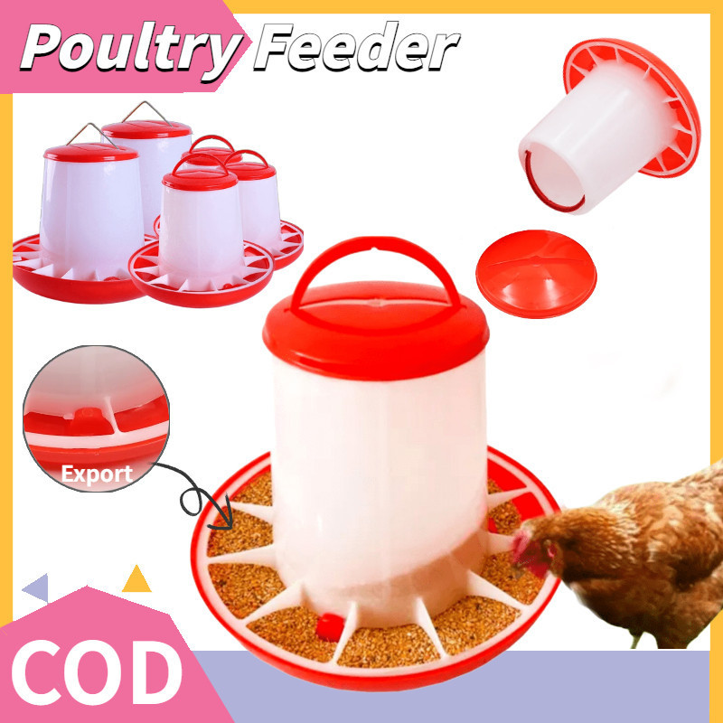 1.5/3KG Automatic Chicken Feeder Poultry Feeder Bucket Animal Feed ...