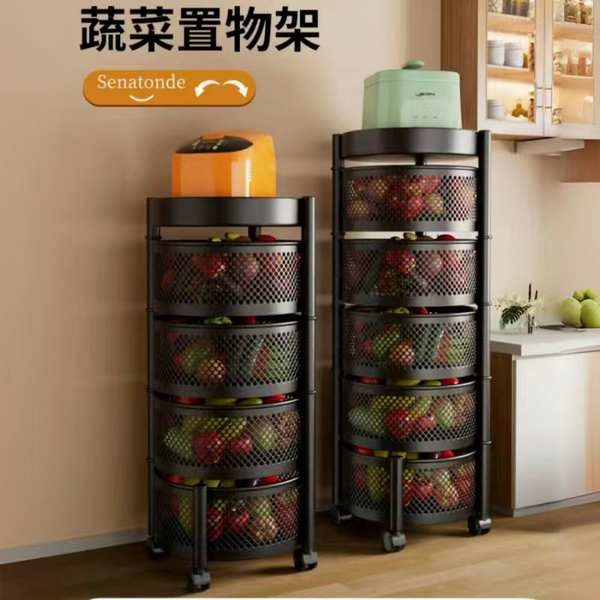 almari dapur trolley rack Rak berputar pelbagai fungsi dapur, troli ...