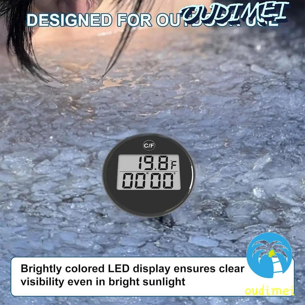 OUDIMEI Ice Bath Thermometer, Mini with Timer Water Temperature Gauge ...