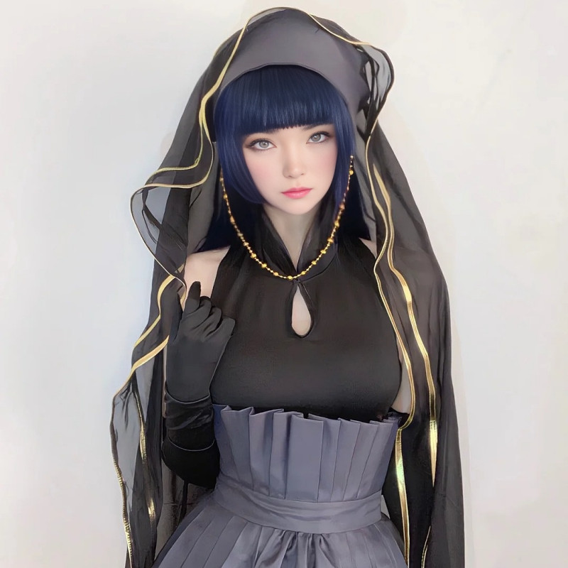Naruto Naruto Hyuga Hinata Wedding Dress cos Clothing Expo Anime ...