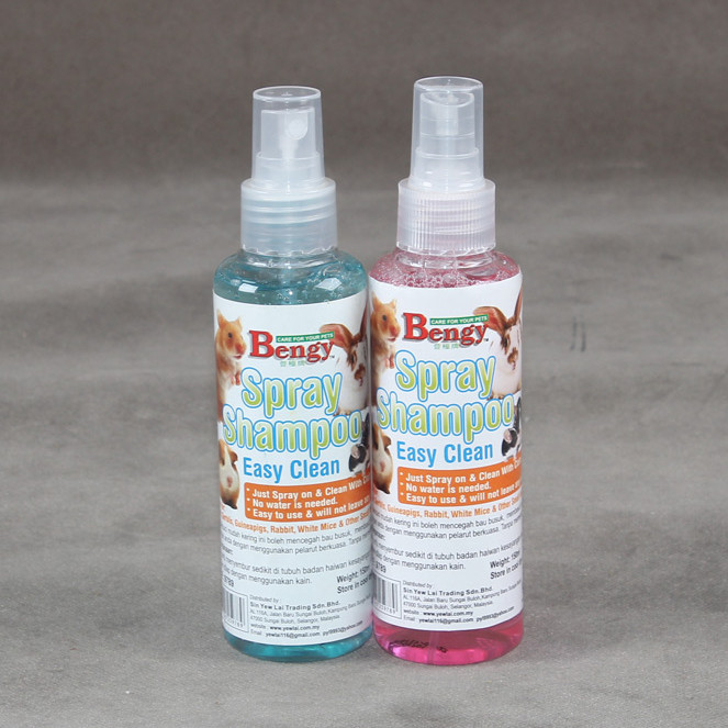 Small Animal Bengy Spray Shampoo 150ML (Hamster-Sugar Glider-Guinea Pig ...
