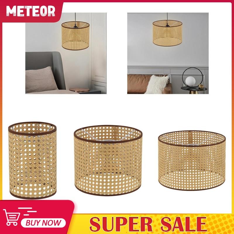 [meteorMY] Woven Lamp Shade Light Cover E27 Ceiling Light Cover ...