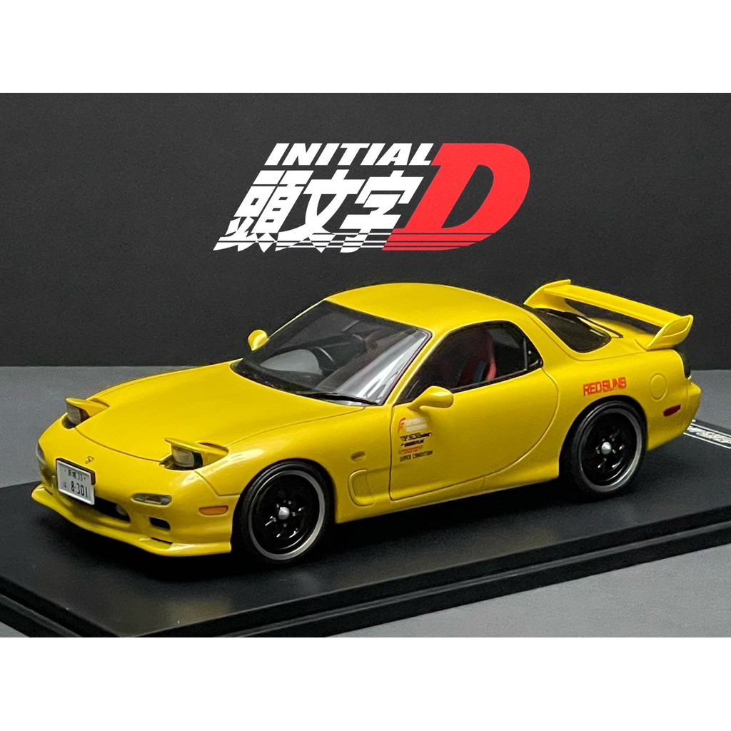 1/18 Initial D Autoart Mazda RX7 FD3S Initial D Red Japanese Fleet ...