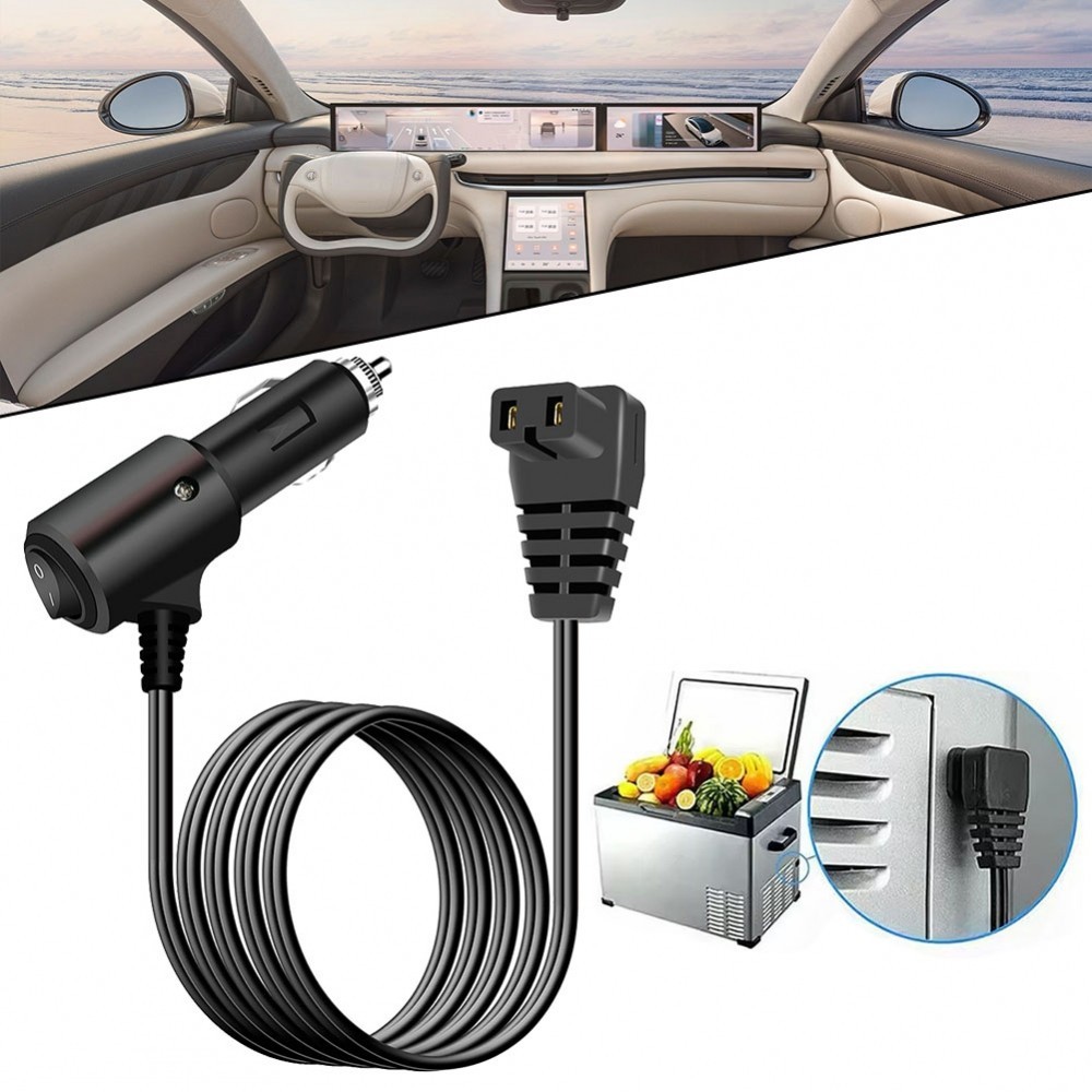 12V 24V DC Car Refrigerator Cable with 15A Fuse and Silicone Insulation ...