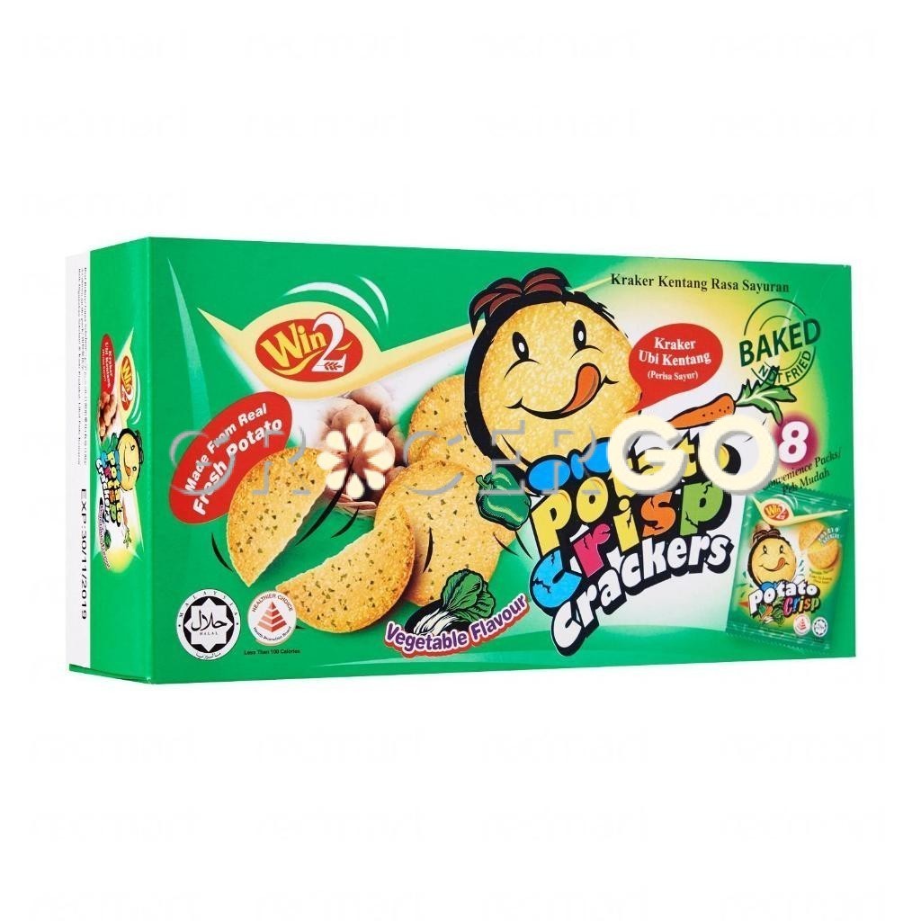 Win2 Potato Crisp Cracker Vegetable Pack of 8 (8pkts x 20g) | Shopee ...