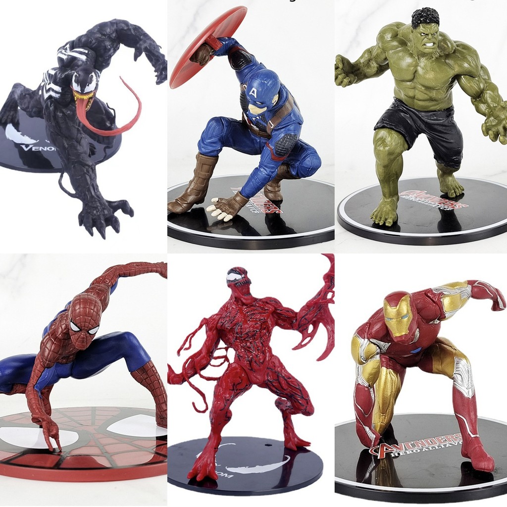 Marvel Avengers Massacre Lying Posture Venom Spider-Man Figure Model ...