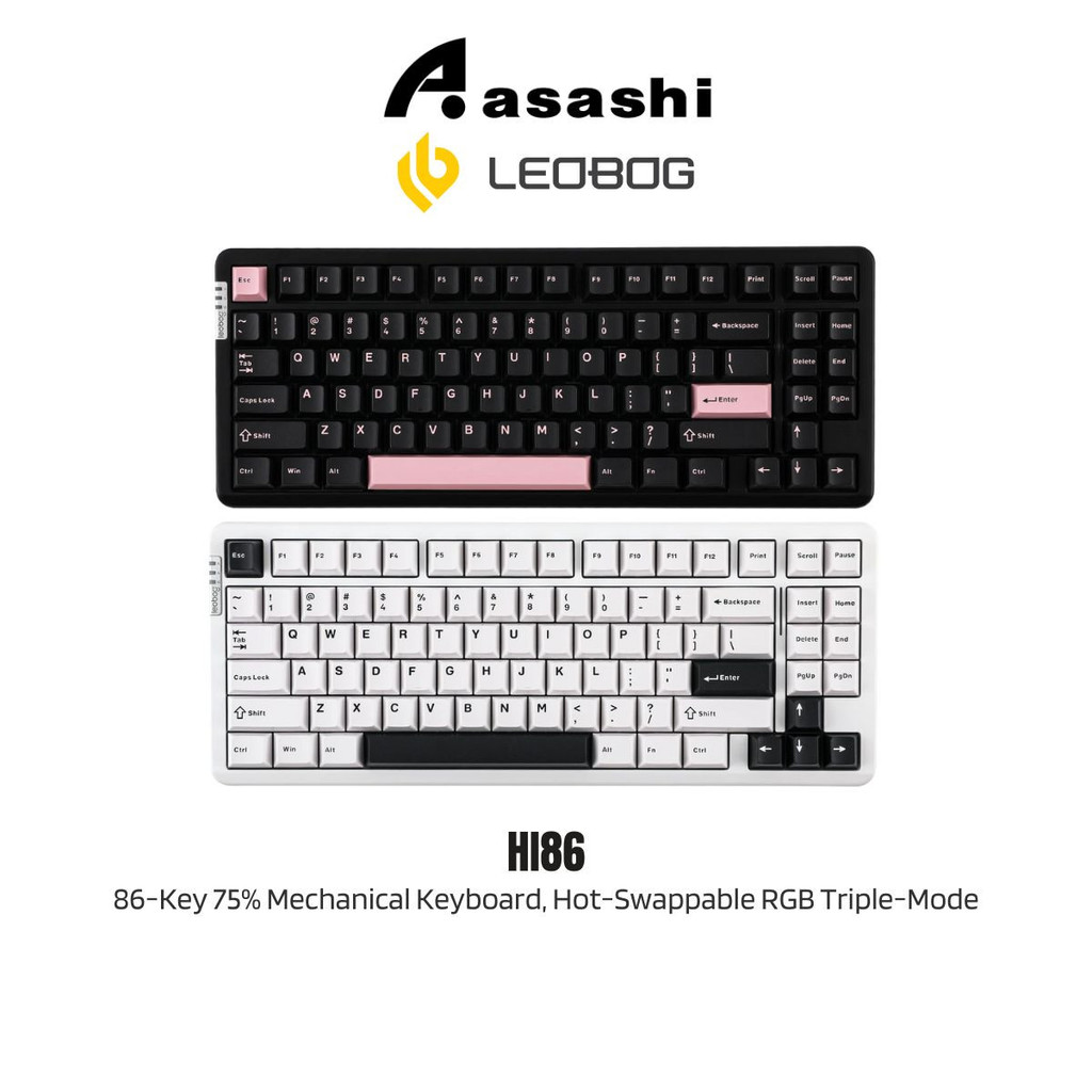 AULA LEOBOG HI86 86-Key 75% Mechanical Keyboard Aluminum Case Gasket ...