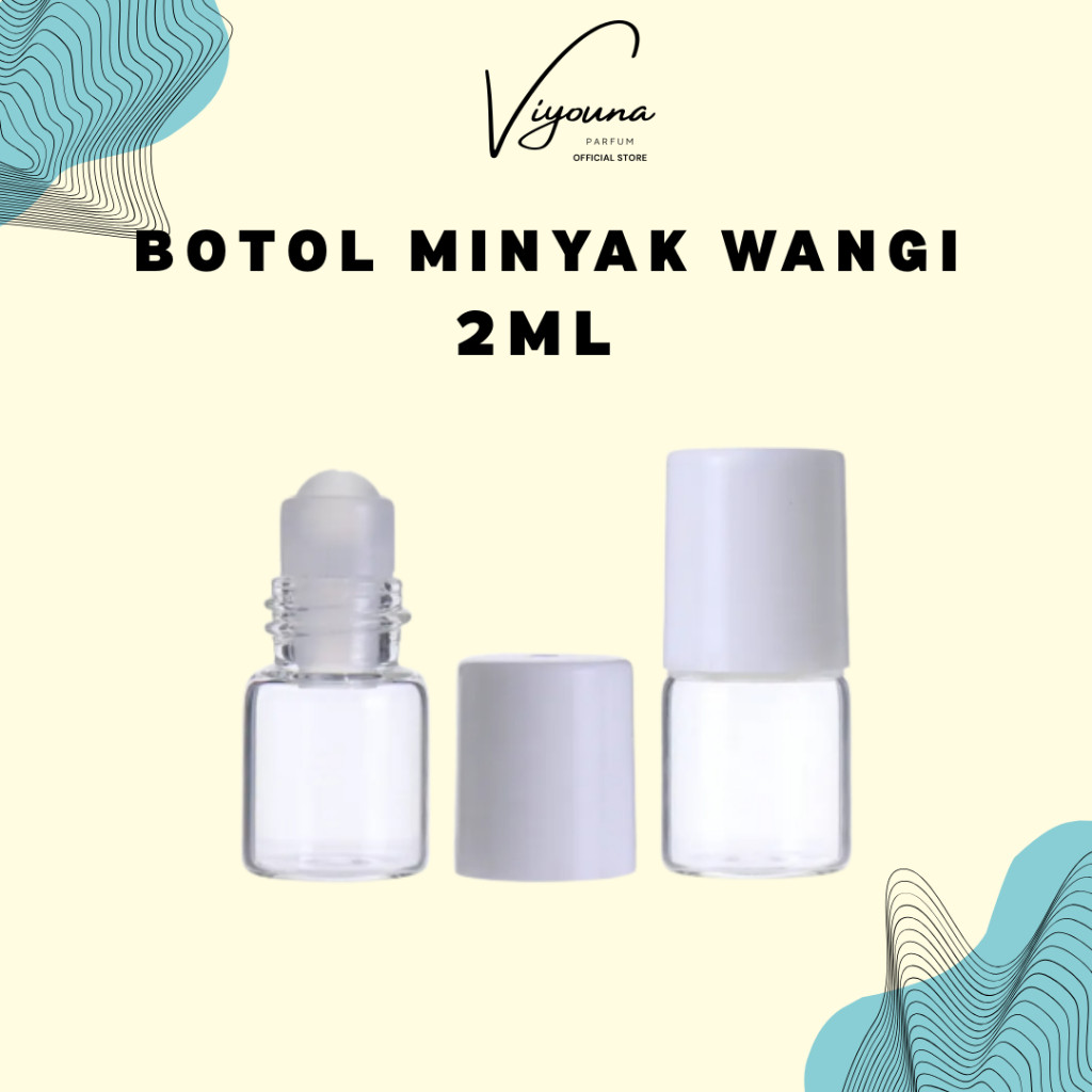 Botol minyak wangi Roll on glass roll on bottle botol essential oil ...