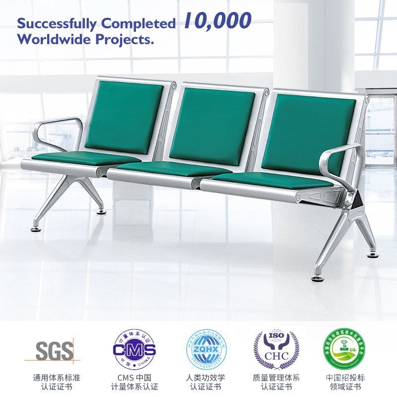 Yijiahao Triangle Chair Row Chair High-Rail Waiting Chair Three-Seat ...